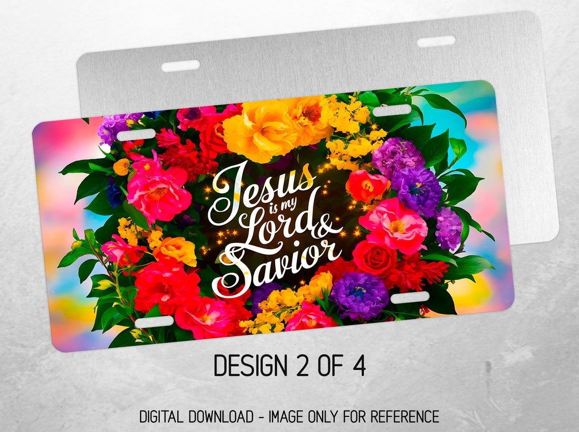 Faith Christian License Plate PNG Bible Verse License Plate Design ...
