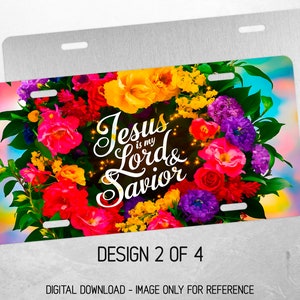 Faith Christian License Plate PNG Bible Verse License Plate Design ...