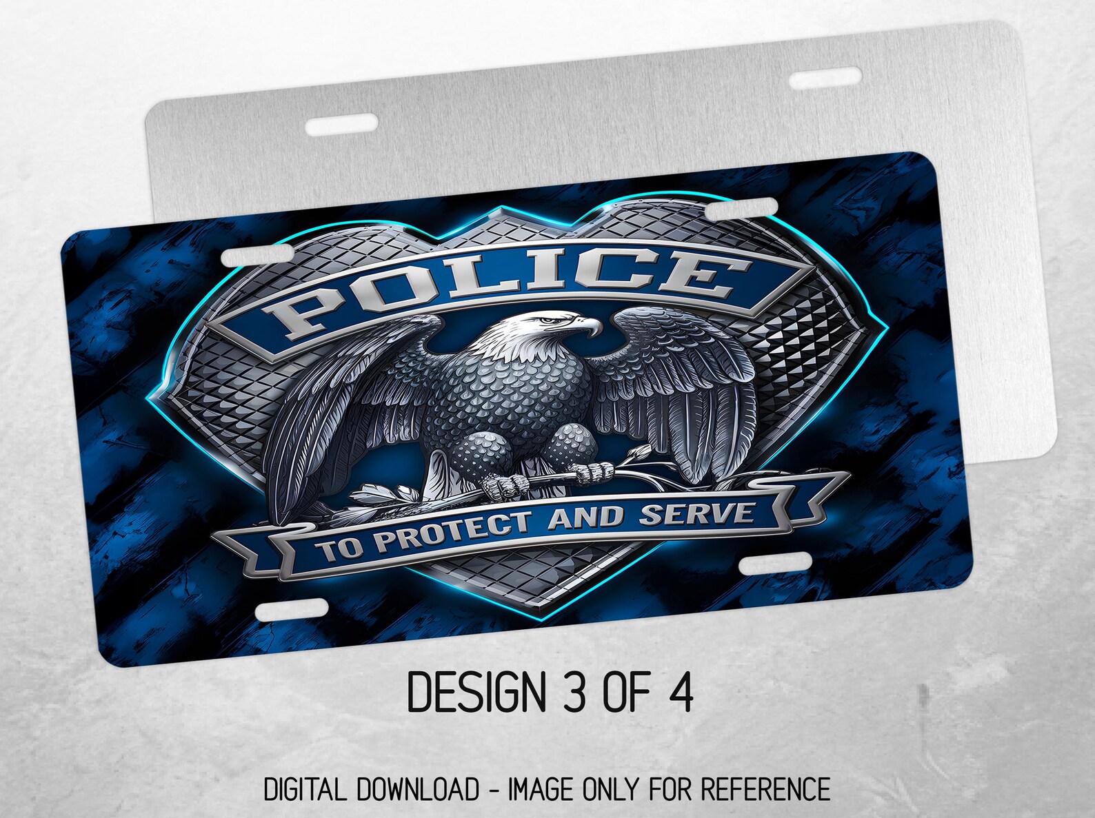 Police License Plate PNG Bundle Police Officer License Plate Design USA ...