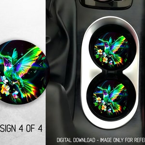 Car Coaster PNG Hummingbird Car Coaster Sublimation Designs Humming ...