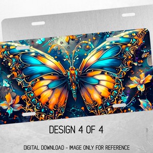 Stunning Butterfly License Plate PNG Steampunk Butterfly License Plate ...