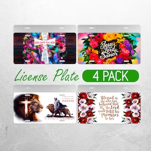 Faith Christian License Plate PNG Bible Verse License Plate Design ...