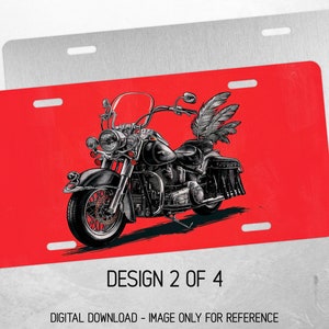 Vintage Motorcycle License Plate PNG Man Classic Motorcycle License ...