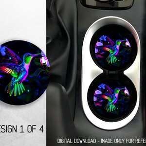 Car Coaster PNG Hummingbird Car Coaster Sublimation Designs Humming ...