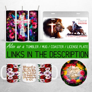 Faith Christian License Plate PNG Bible Verse License Plate Design ...