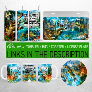 Hunting Fishing License Plate PNG Sublimation, Outdoor Wildlife Deer ...