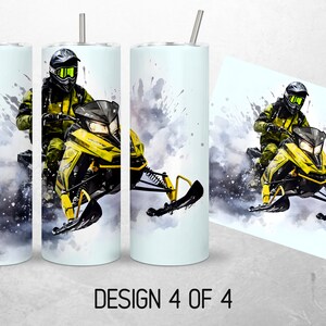 Snowmobile Tumbler PNG Winter Snowmobiling Tumbler Wrap Bundle Winter ...