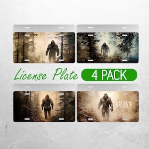 Bigfoot License Plate PNG Nature Sasquatch License Plate Design Wild ...