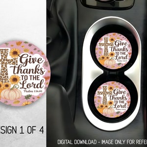 Bible Verse Car Coaster PNG Bundle Christian Faith Coaster Png ...