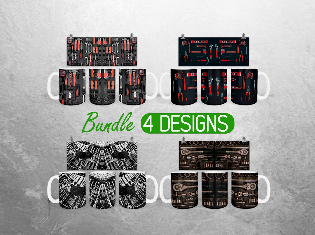 Mechanic Tool Box 11oz and 15oz Mug Sublimation Design Tool Box Mug ...