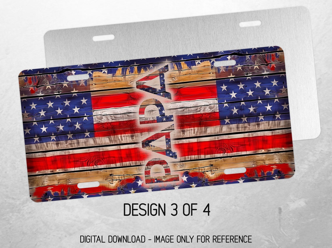USA Papa Dad License Plate PNG Fathers Day License Plate Design Add ...