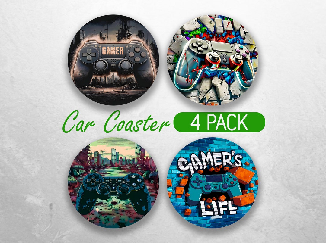 3D Video Gaming Car Coaster PNG Player Gamer Car Coaster PNG ...