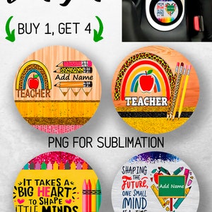 School Teacher Car Coaster PNG Personalized Teacher Car Coaster ...