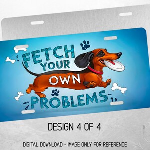 Funny Dog License Plate PNG Sassy Sarcastic License Plate Design Dog ...