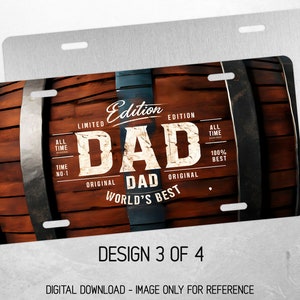 Best Dad License Plate PNG Men Beer License Plate Design Fathers Day ...