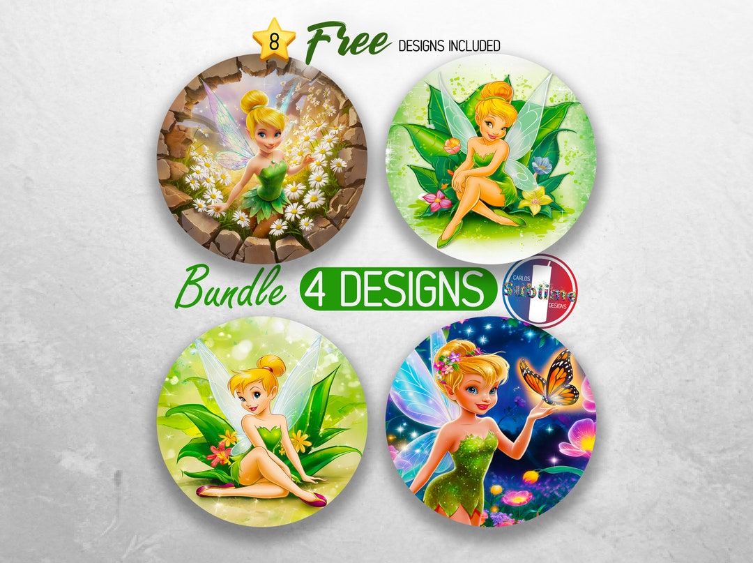 3D Enchanted Fairy Car Coaster PNG Bundle Cute Princess Coaster Png ...
