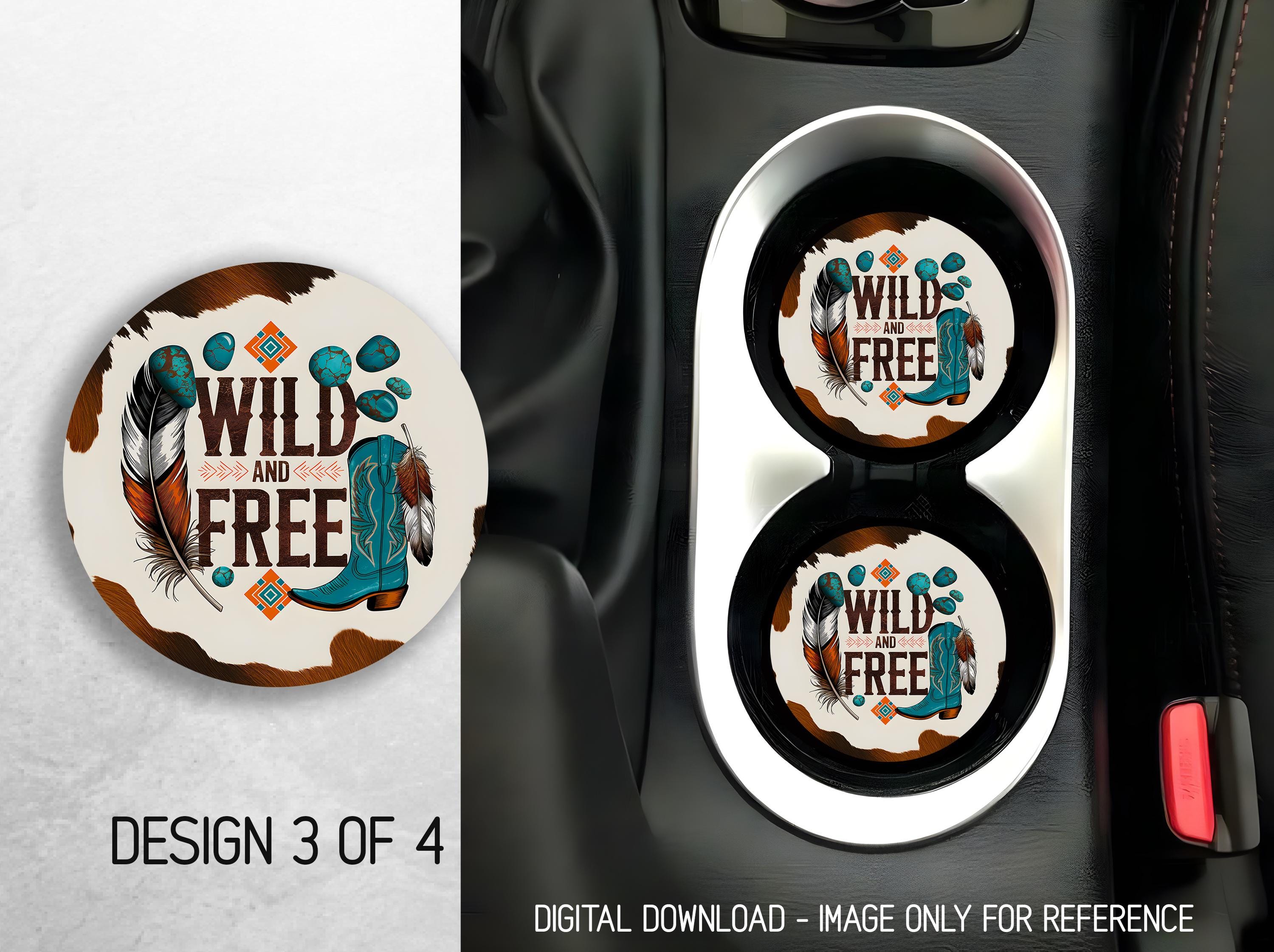 Boho Western Car Coaster PNG Bundle Aztec Southwestern Car Coaster ...