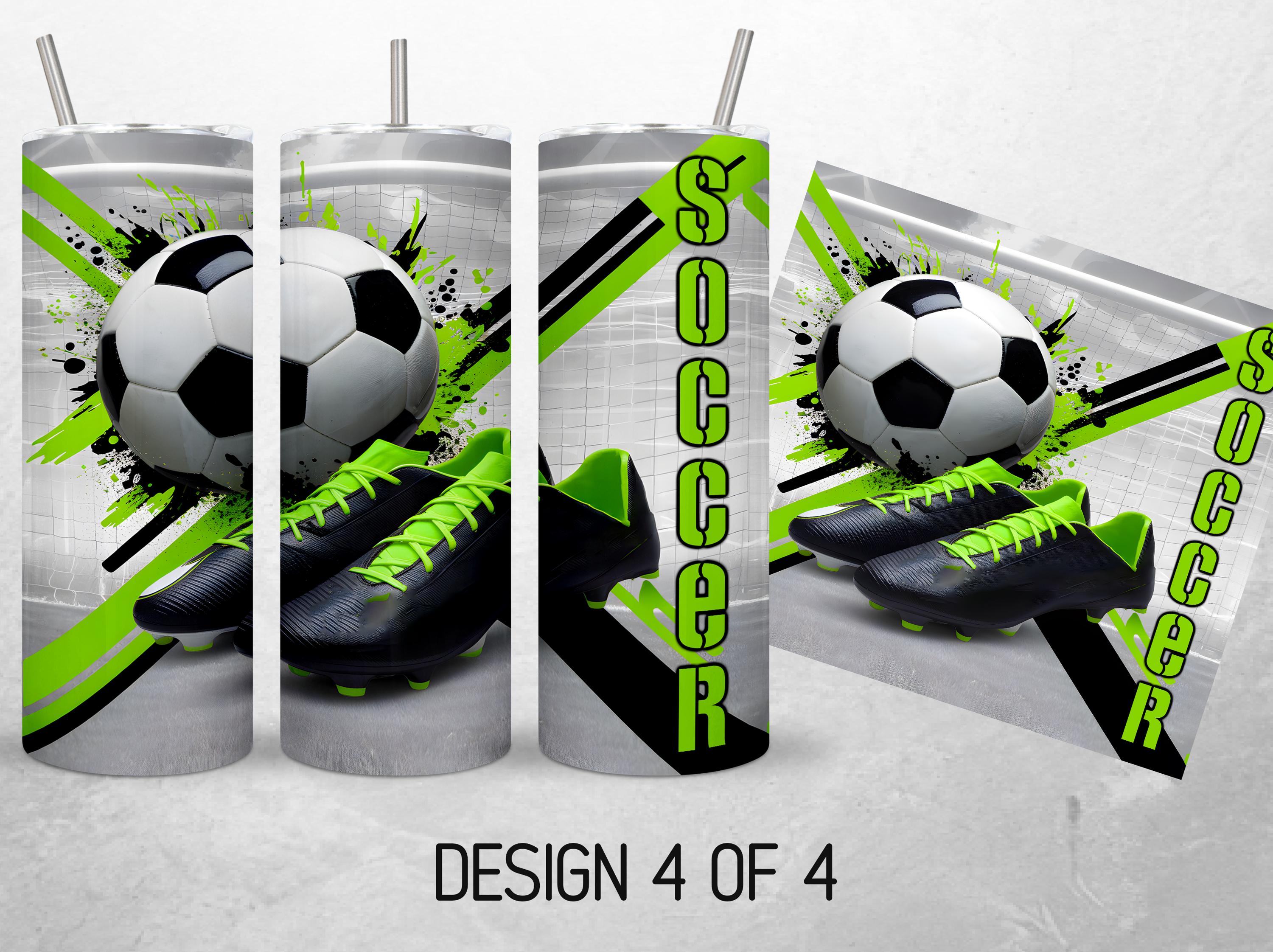 Soccer Tumbler Wrap Sports Soccer Ball Tumbler PNG Soccer Player ...