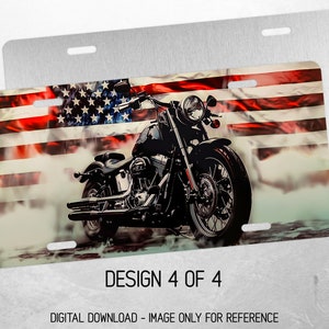 Vintage Motorcycle License Plate PNG Man Classic Motorcycle License ...