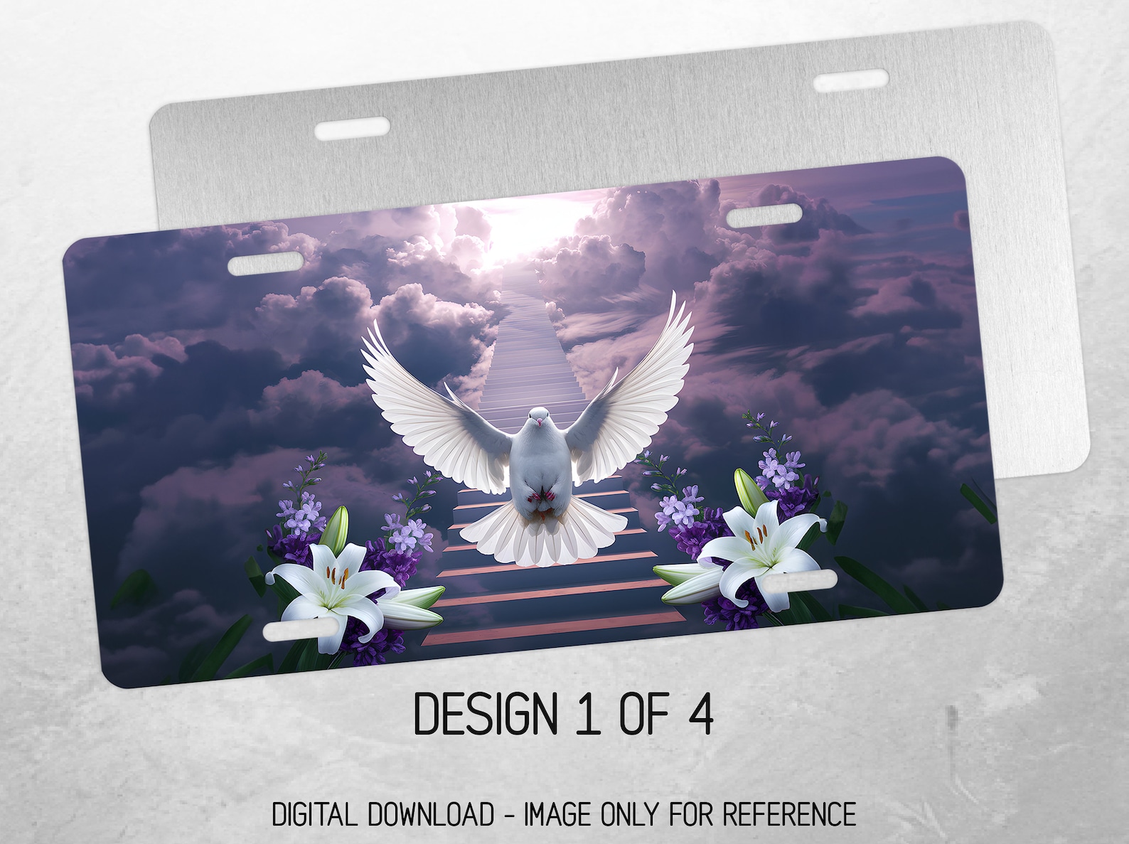 Memorial License Plate PNG Bundle Heaven License Plate Design in Loving ...