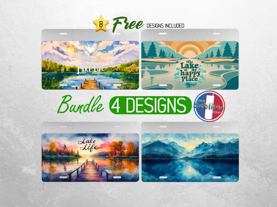 Lake Life License Plate PNG the Lake is My Happy Place License Plate ...