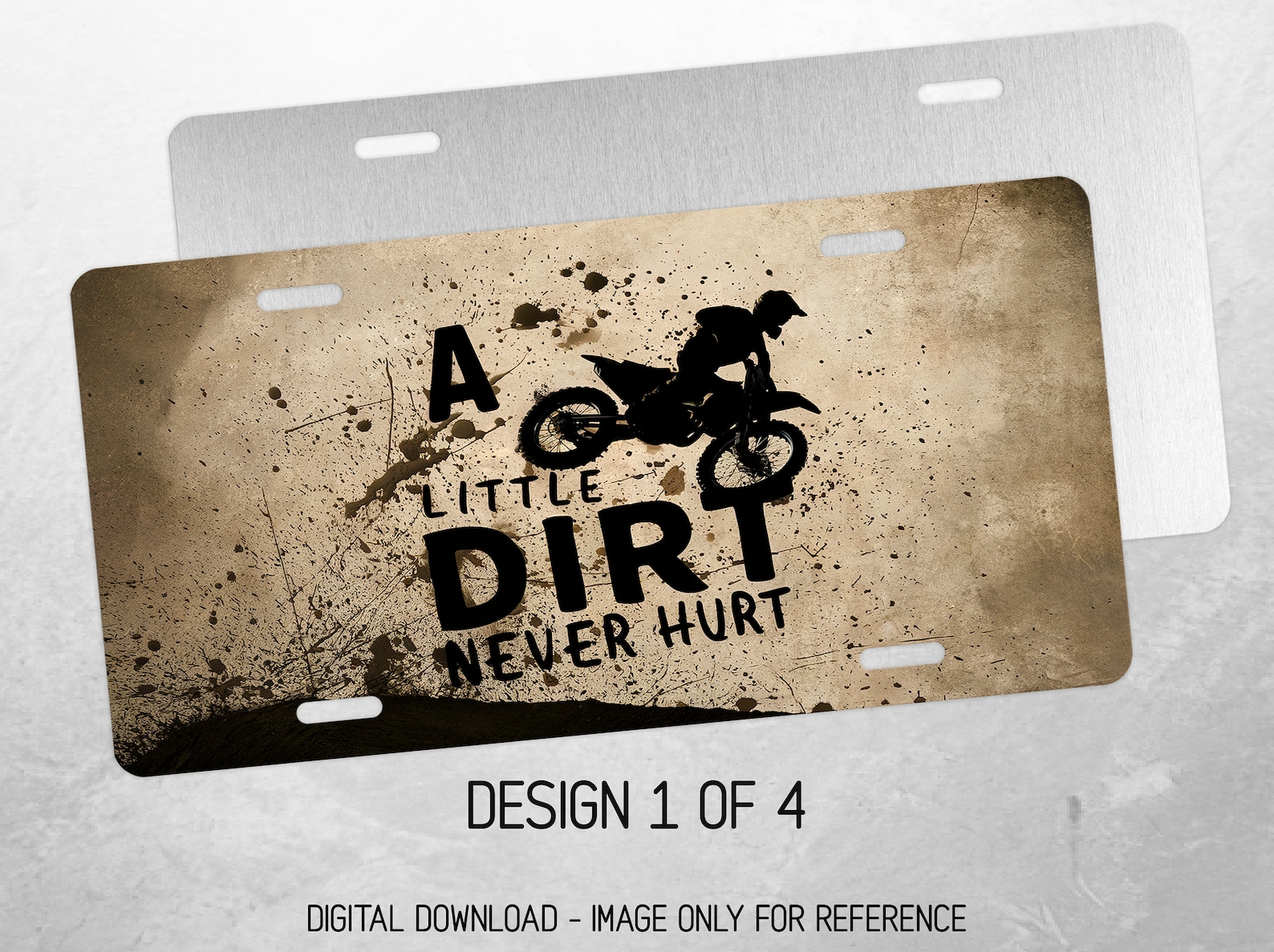 Motocross Dirt Bike License Plate PNG Little Dirt Never Hurt License ...