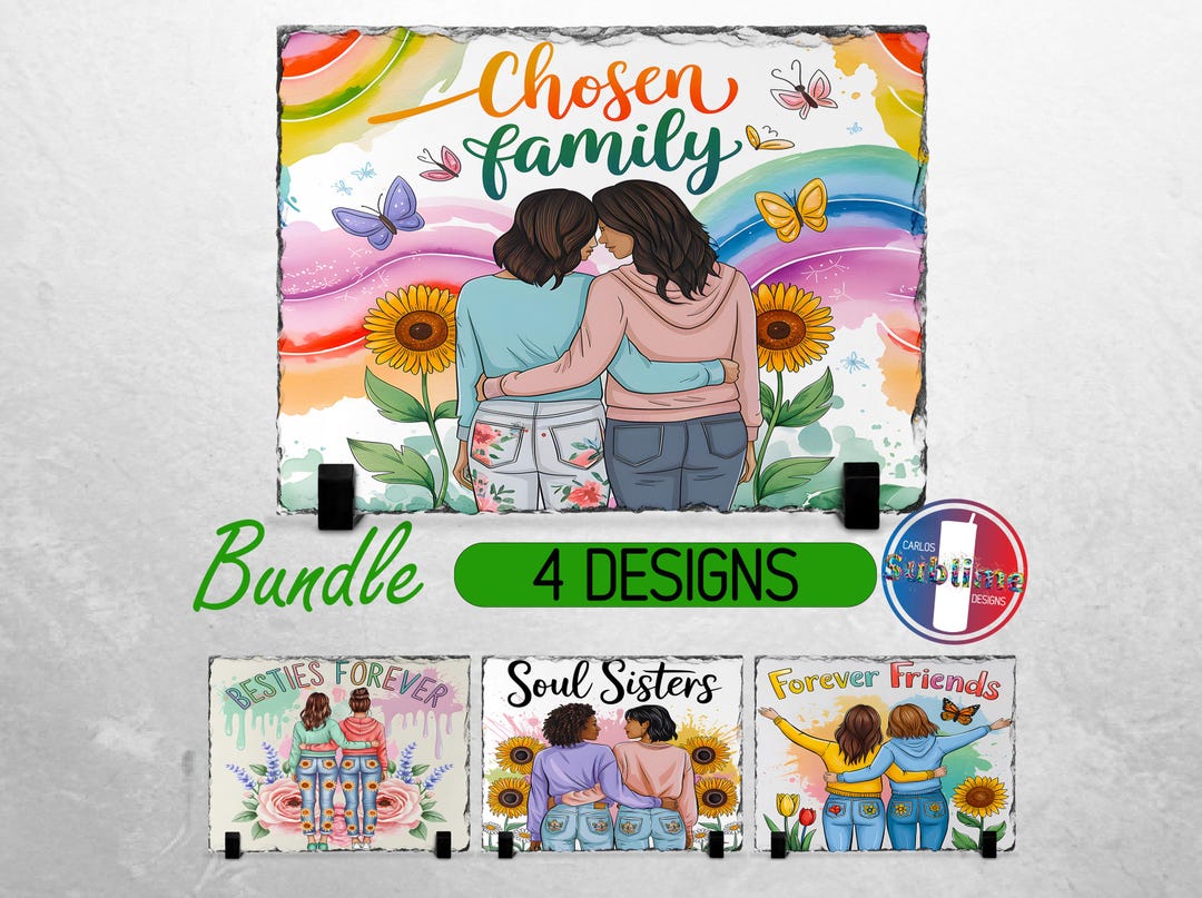 Best Friends Slate PNG Badass Bestie Slate File Bundle Sublimation ...