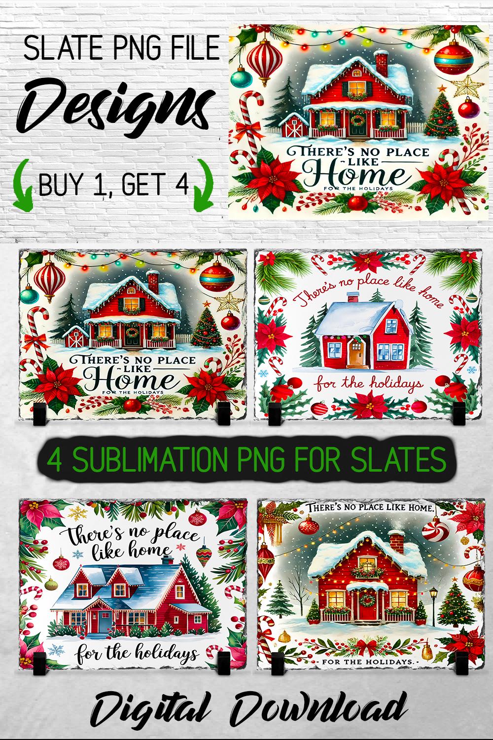 Happy Christmas Slate PNG | There's No Place Like Home Slate File ...
