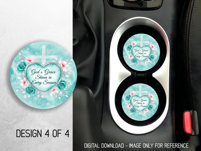 Christian God Car Coaster PNG Bundle Faith Prayer Coaster Sublimation ...