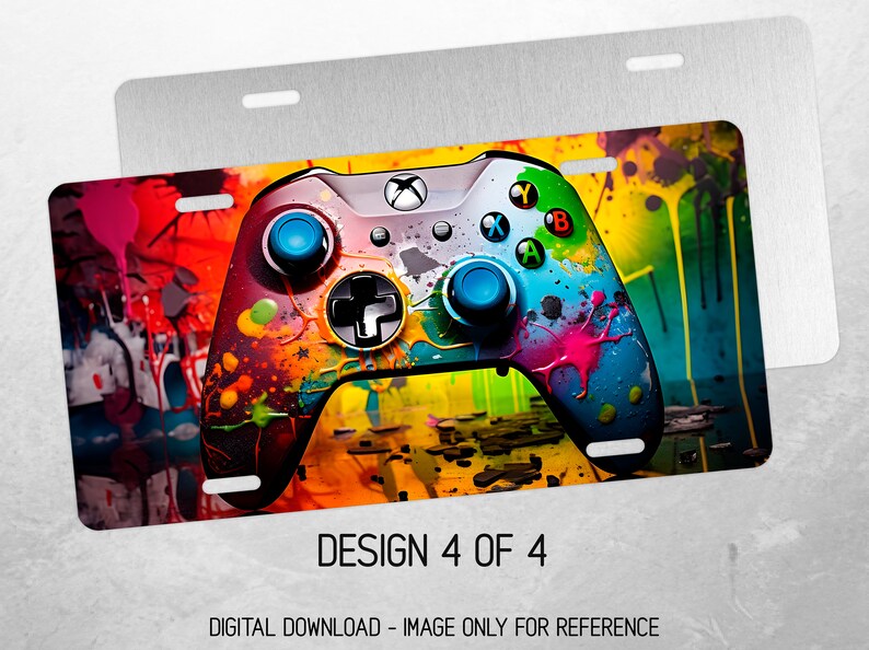 Gamer License Plate PNG Bundle Gaming License Plate Design Game ...