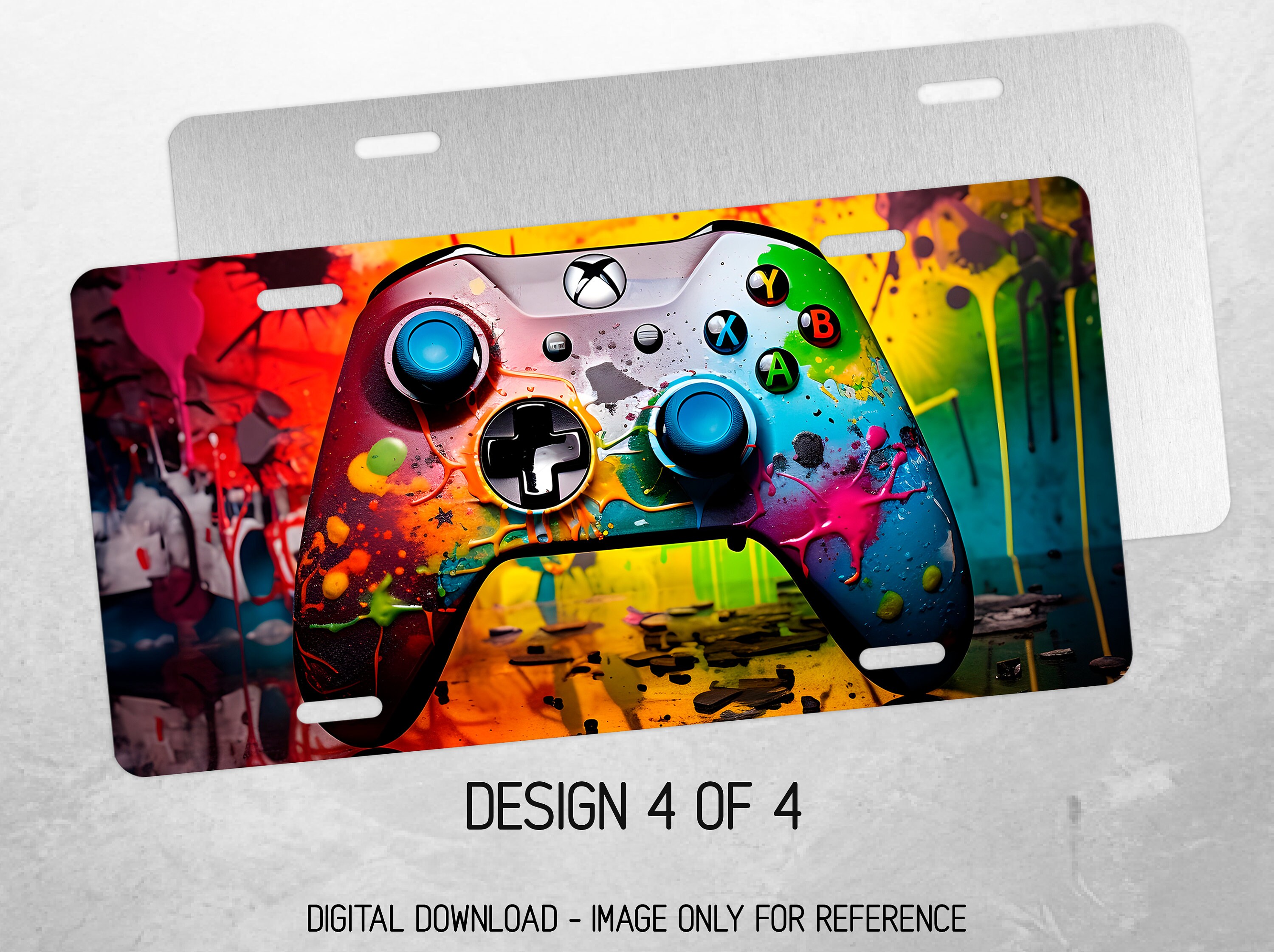Gamer License Plate PNG Bundle Gaming License Plate Design Game ...
