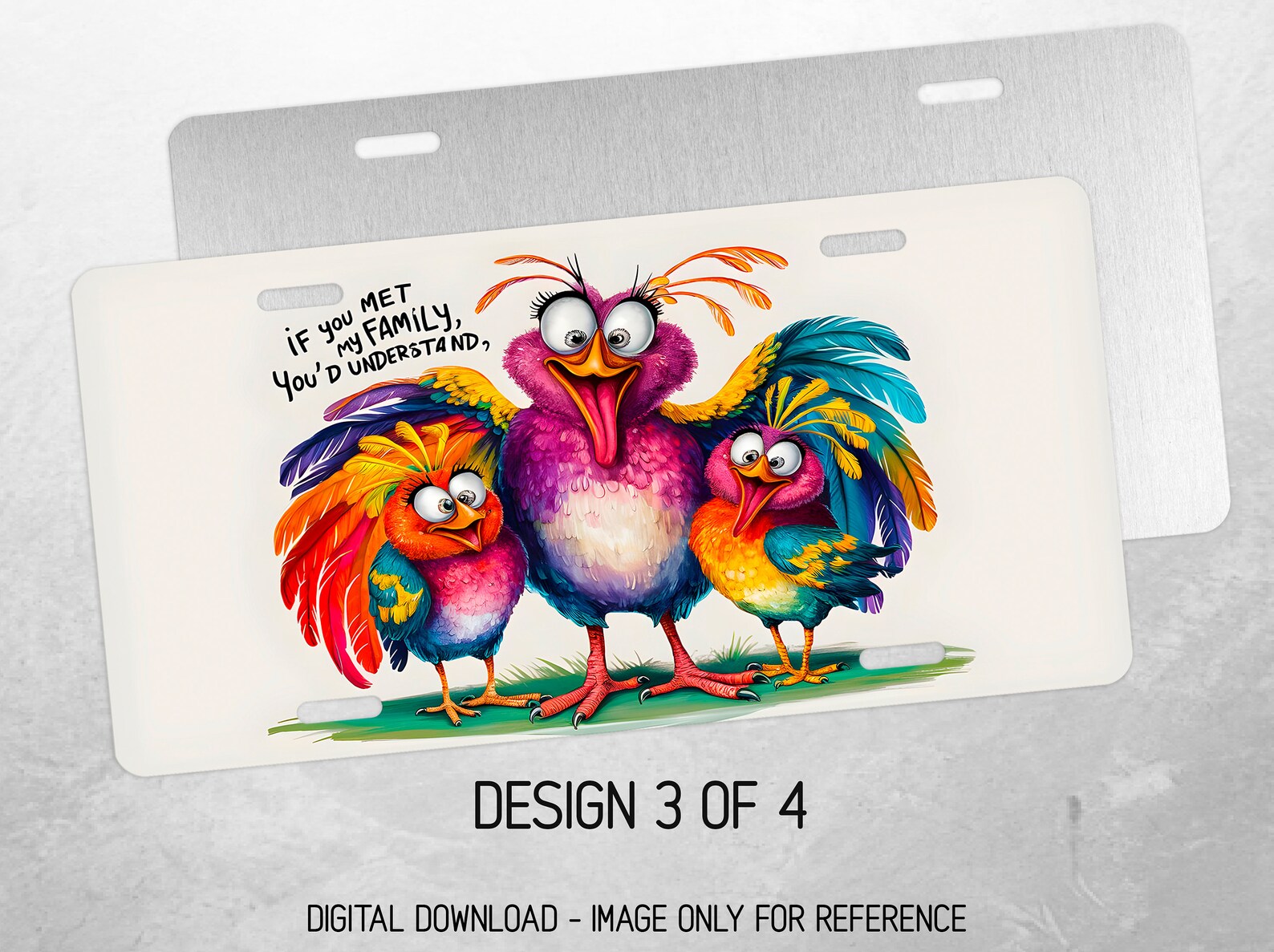 Bird Sarcastic License Plate PNG Funny Quote License Plate Design Fun ...