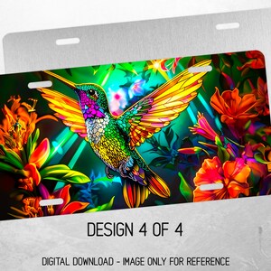 3D Hummingbird License Plate PNG Bundle Humming Birds License Plate ...