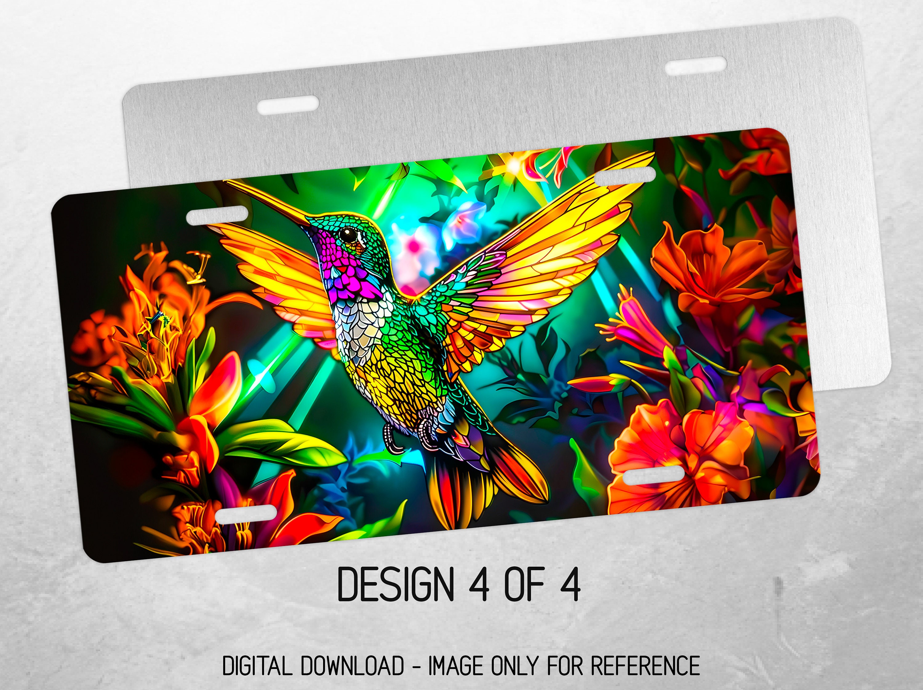 3D Hummingbird License Plate PNG Bundle Humming Birds License Plate ...