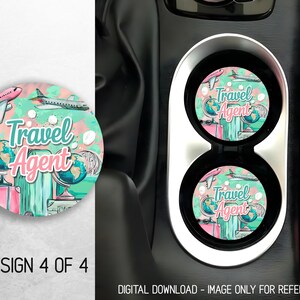 Travel Agent Car Coaster PNG Bundle World Traveller Coaster Png ...