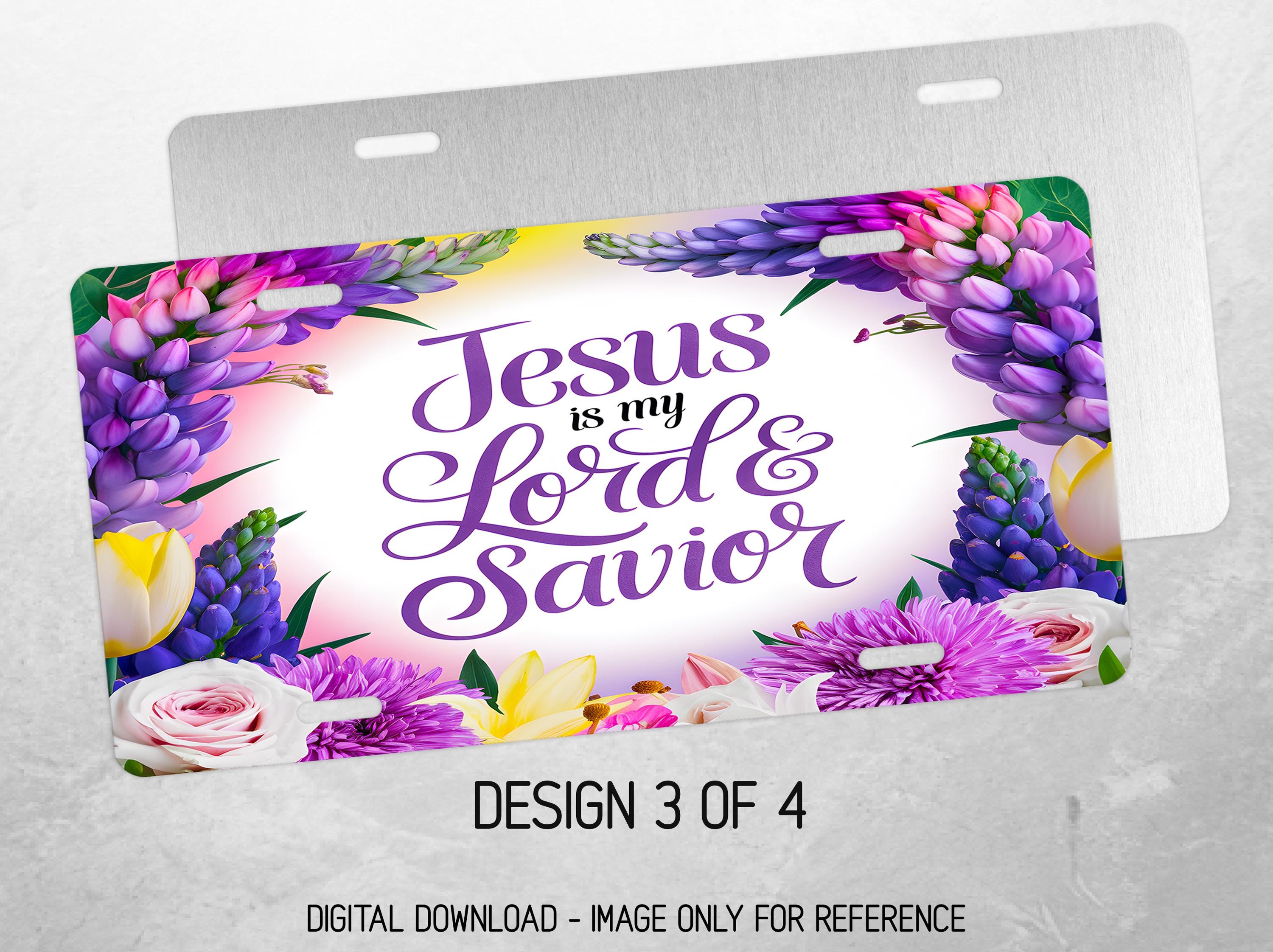 Christian Jesus License Plate PNG Bundle Religious Faith License Plate ...