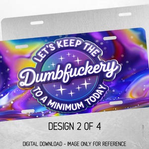 Sarcastic License Plate PNG Bundle Funny Mom License Plate Design Fun ...