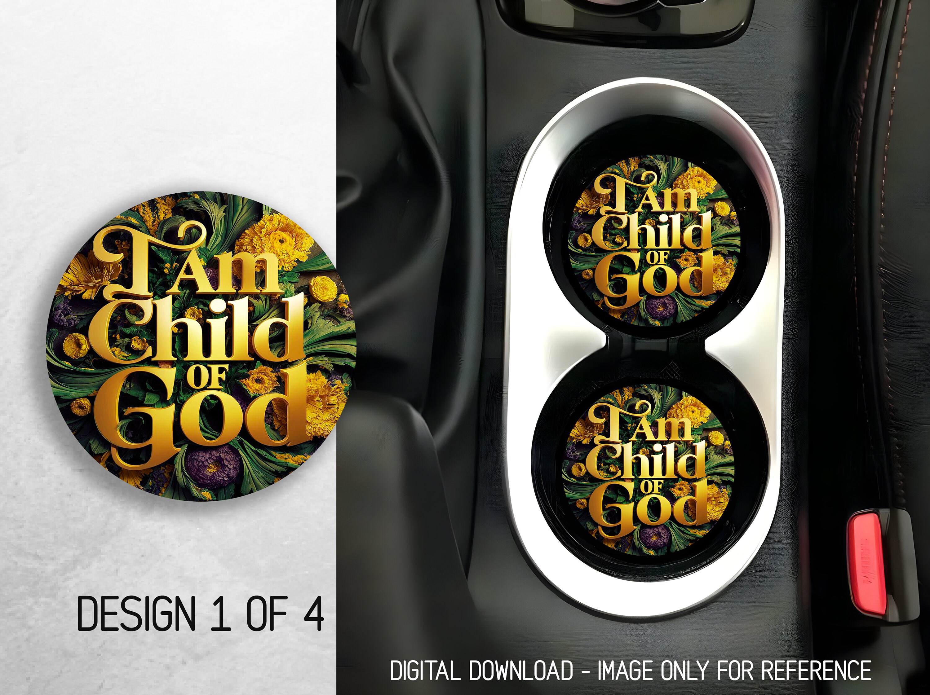Child of God Car Coaster PNG Bundle Kids Christian Coaster Png ...