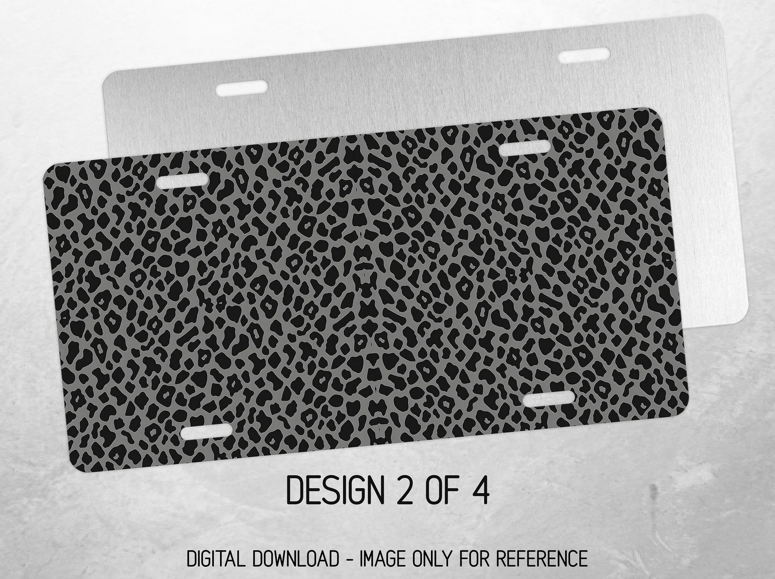 Leopard Print License Plate PNG Cheetah Print License Plate Design ...