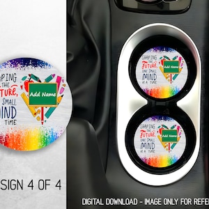 School Teacher Car Coaster PNG Personalized Teacher Car Coaster ...