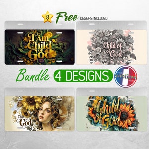 Child of God License Plate PNG Kids Christian License Plate Design ...
