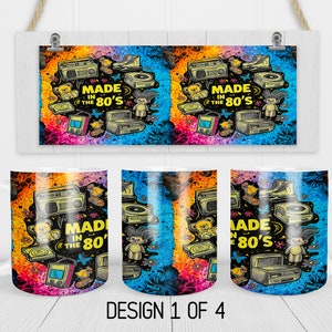 Eighties 80s Baby Mug Wrap PNG Bundle Retro Nostalgic 11oz and 15oz Mug ...