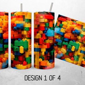Building Blocks Tumbler Wrap for Kids Toys Tumbler PNG Add Your Name ...