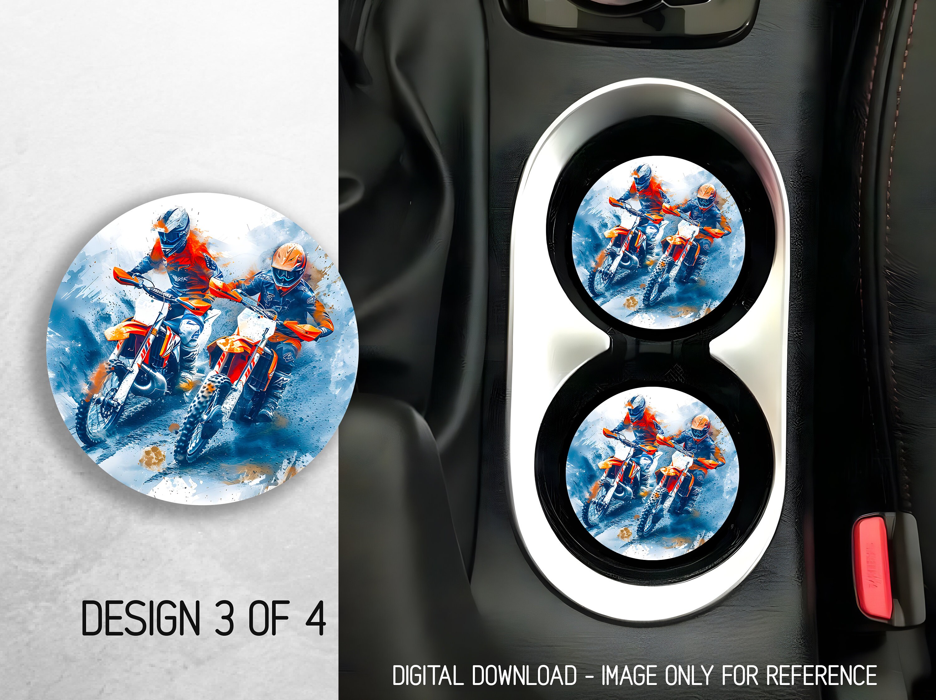 Motocross Dirt Bike Car Coaster PNG Little Dirt Never Hurt Car Coaster ...