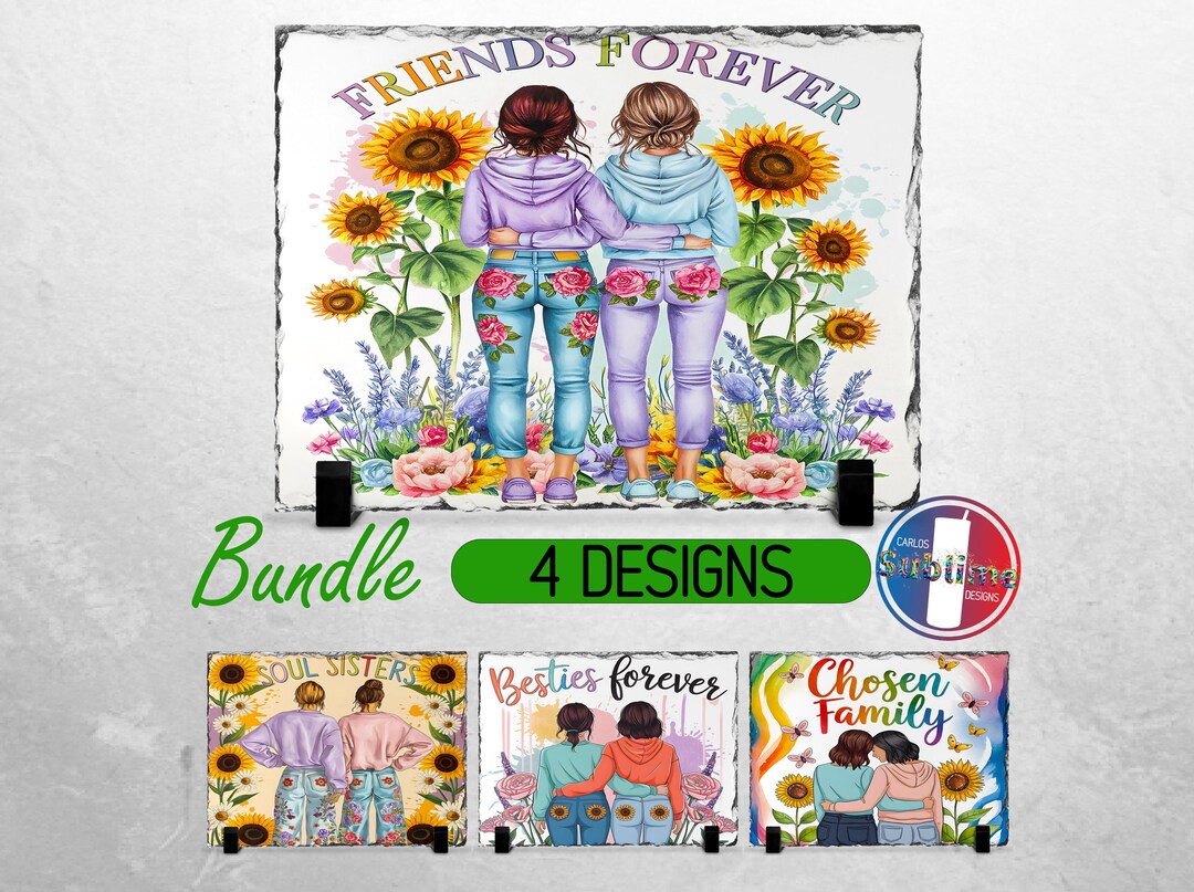 Best Friends Slate PNG Badass Bestie Slate File Bundle Sublimation ...