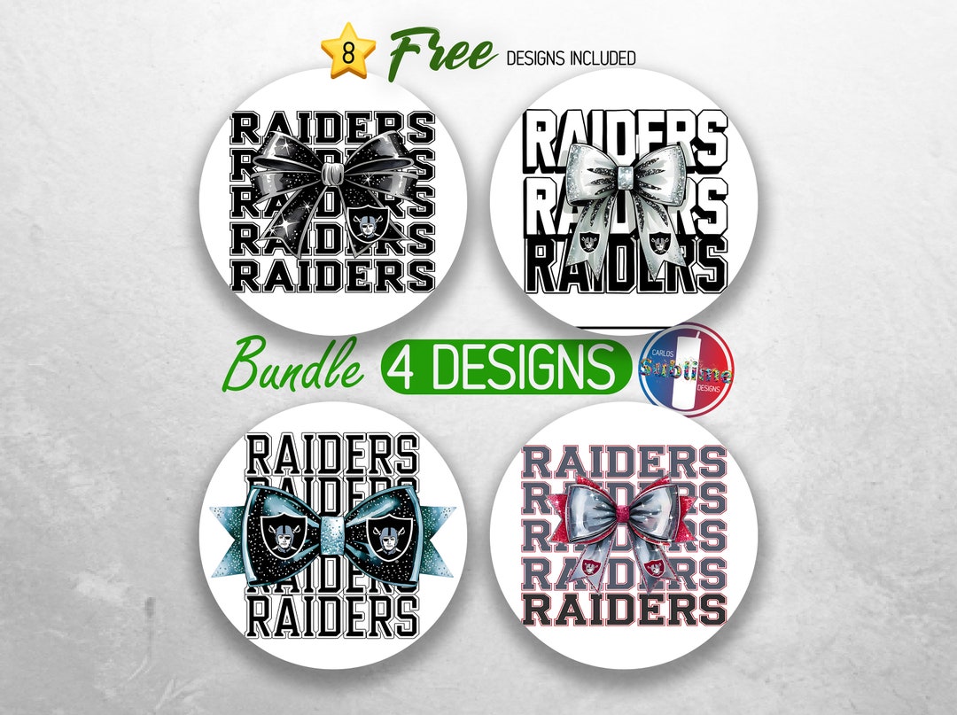 Raiders School Team Car Coaster PNG Bundle Mascot Black Silver Team ...