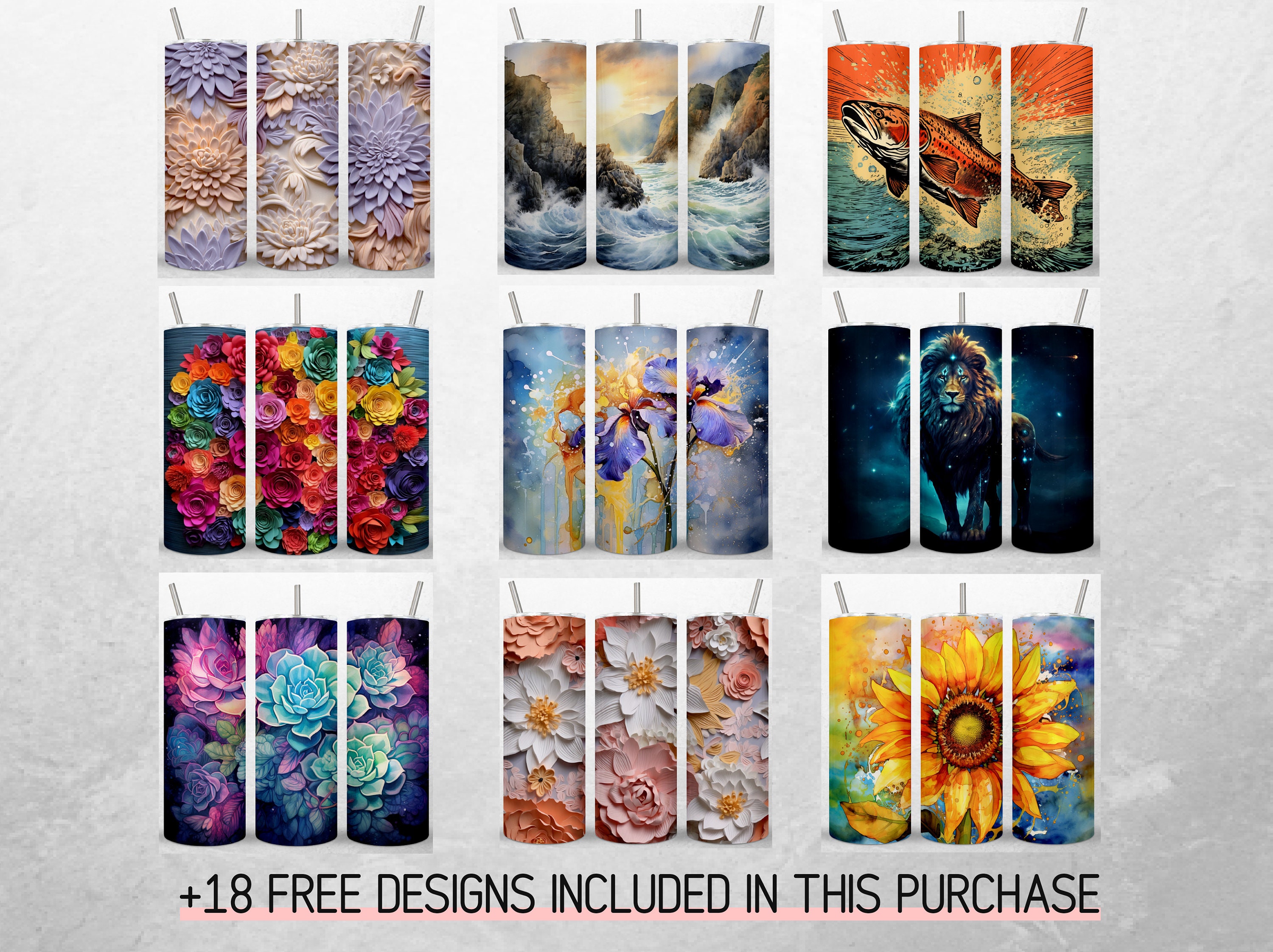 Paparazzi Tumbler Wrap Bundle Paparazzi Bling Boss Tumbler Designs for ...