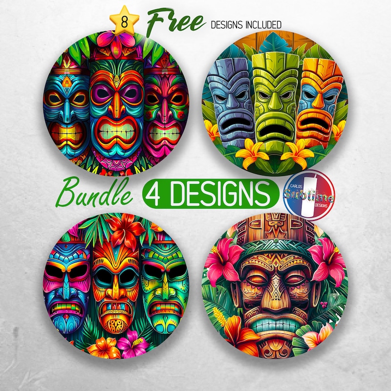 Tiki Bar Coasters - Etsy