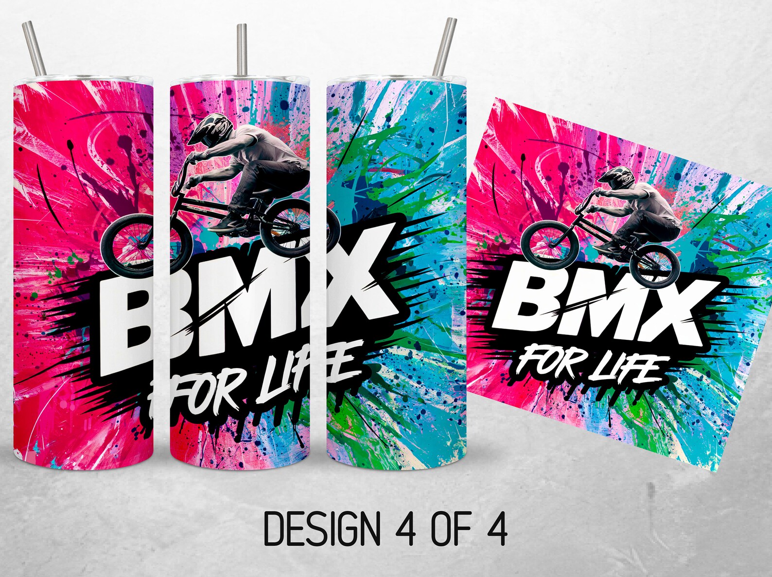 Seamless Graffiti BMX Tumbler Wrap Bundle BMX Biker 20oz Tumbler PNG ...