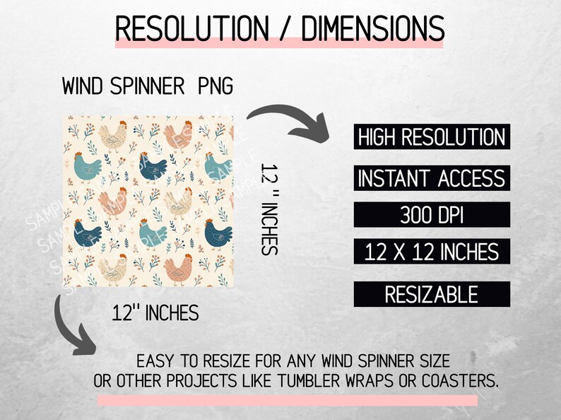 Cute Chicken Wind Spinner PNG Designs Country Folk Art Windspinner PNG ...